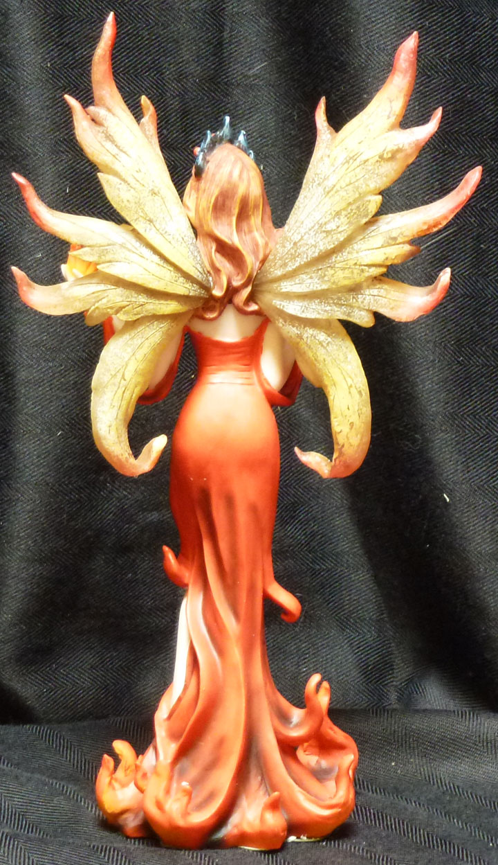 FIRE FAIRY with Flames Statue Figurine H10" | eBay
